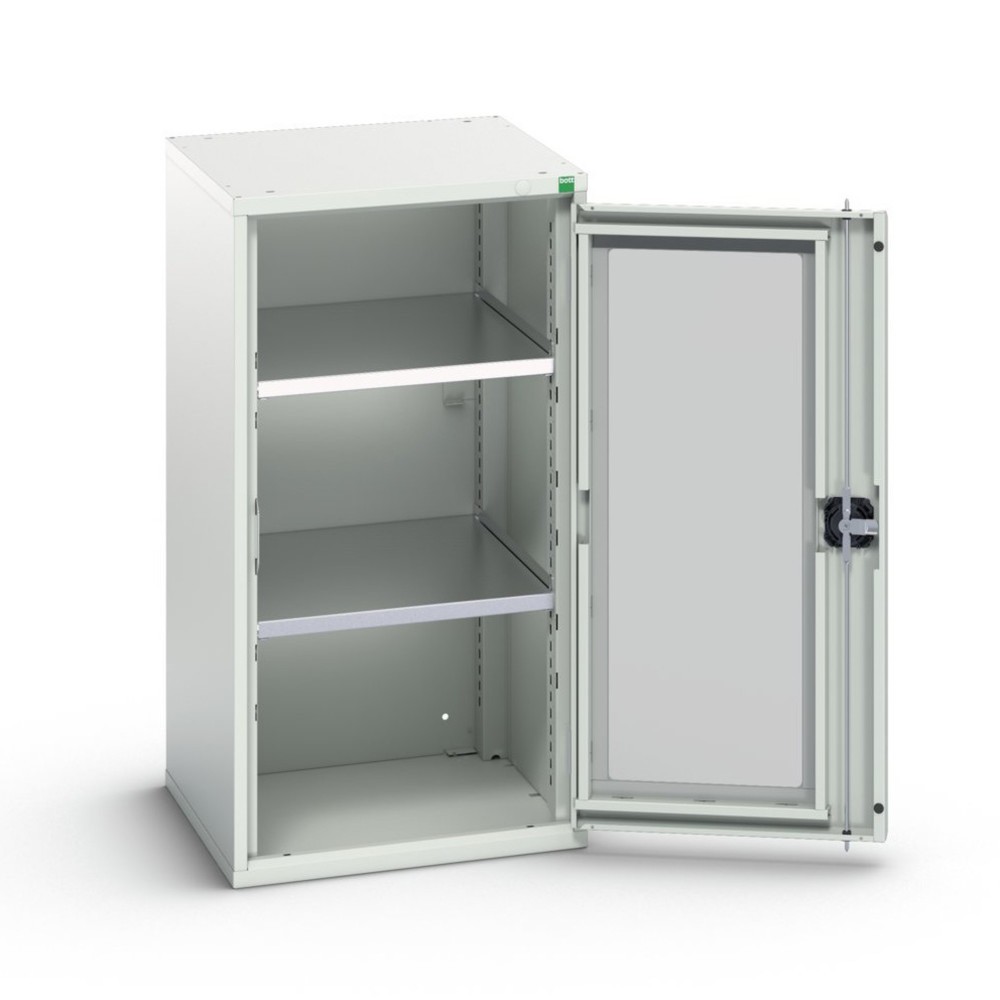 bott verso side cabinet with see-through panel, with 2 shelves