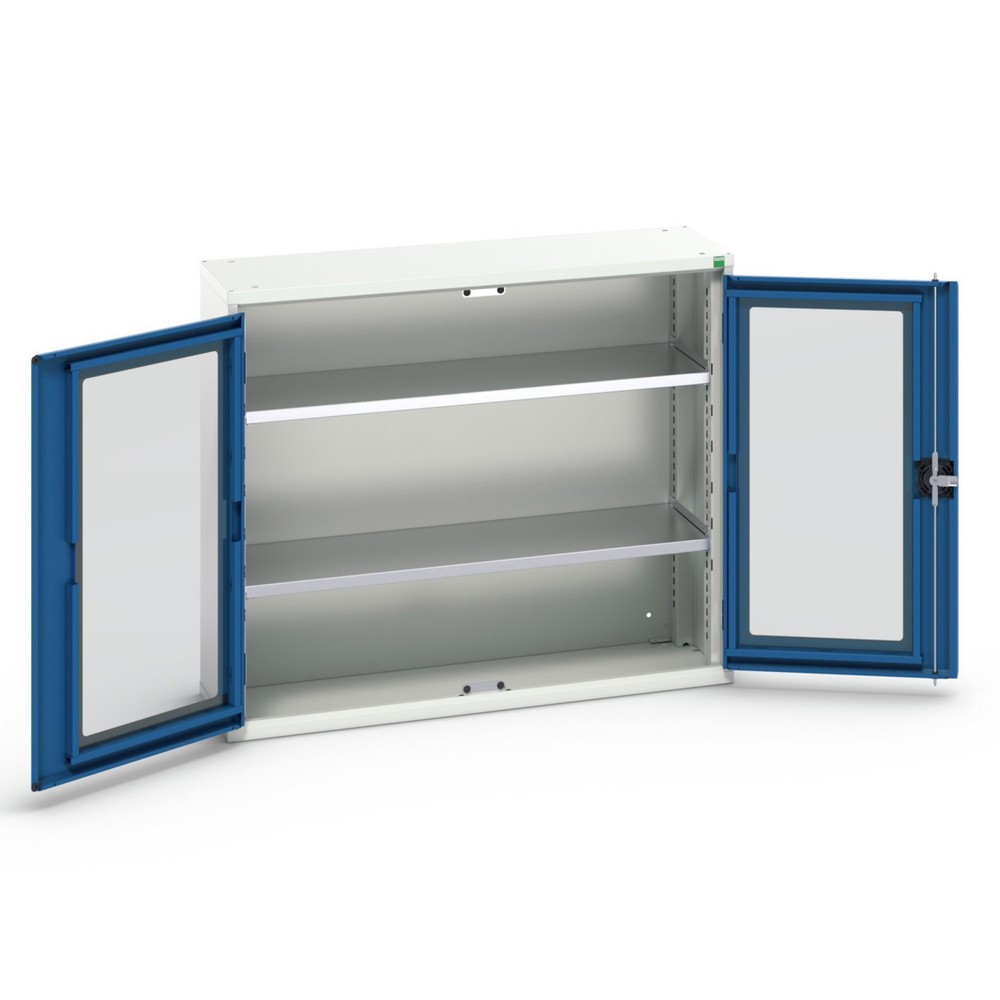 bott verso side cabinet with see-through panel, with 2 shelves