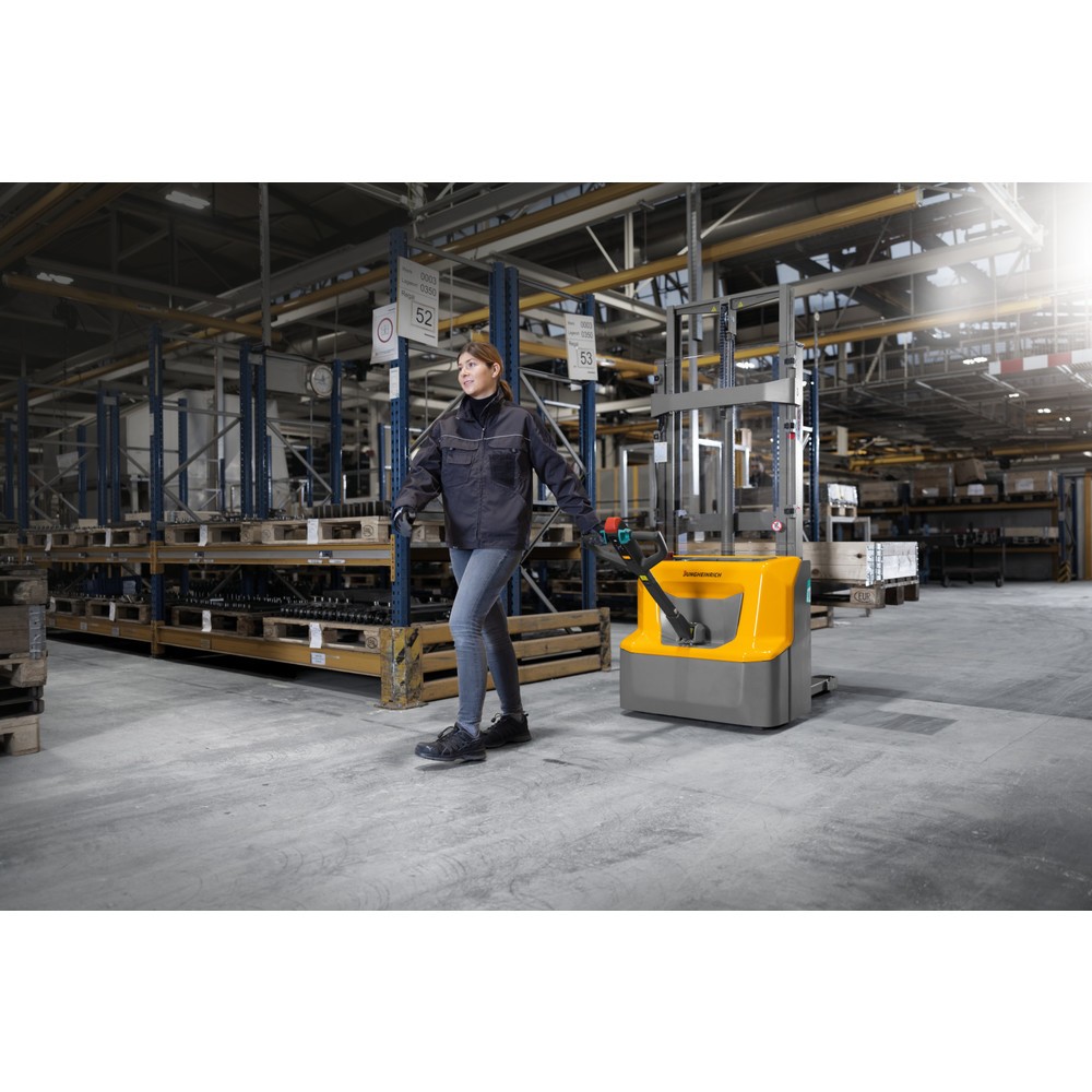 Jungheinrich AMC 12 electric high-lift stacker truck, two-stage ...