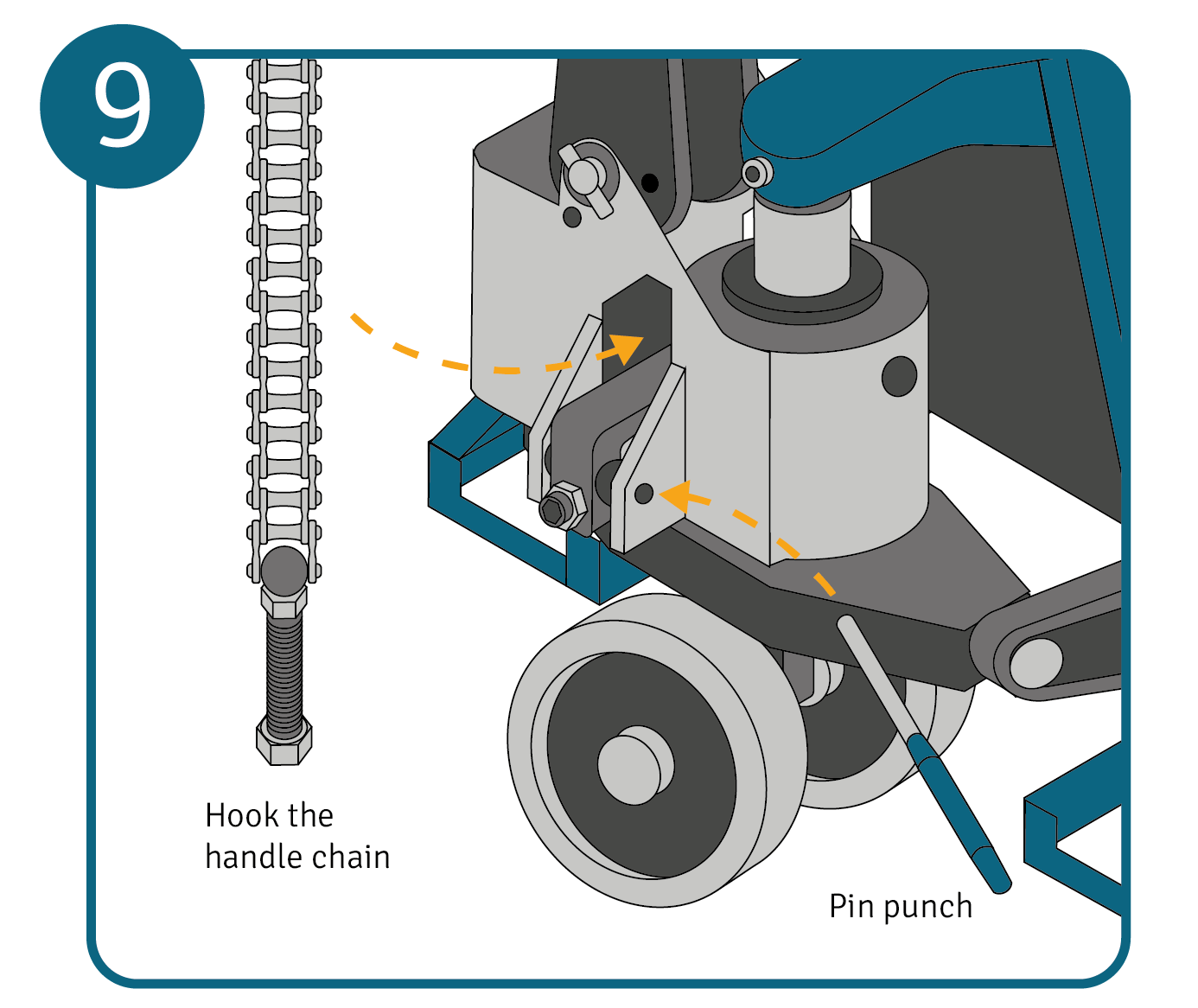 Hand pallet truck oil change
